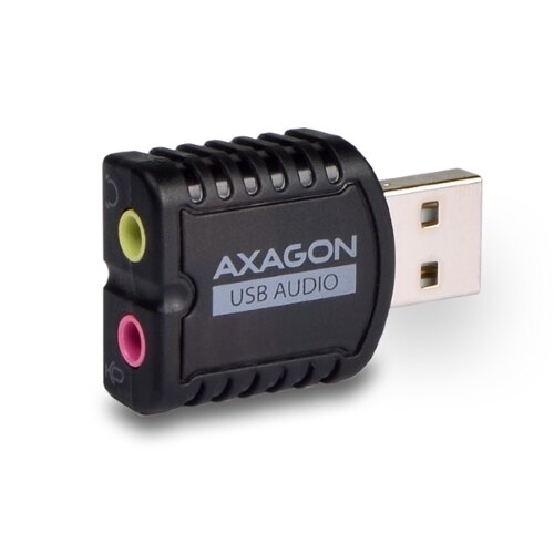 Звукова карта Axagon ADA-10, USB аудио MINI адаптер, Черен - eMAG.bg