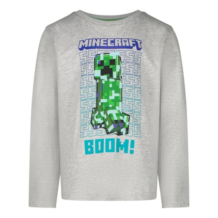 Bluza pentru copii Minecraft Creeper Logo, maneca lunga, Multicolor, 8 ...