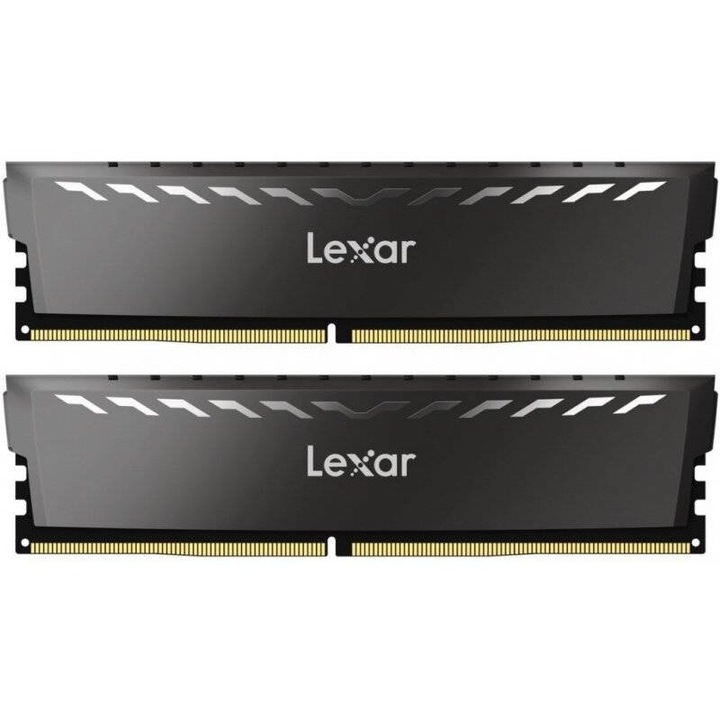 Memorie Lexar Thor Dark Grey 16GB DDR4 3200MHz CL16 Dual Channel Kit - eMAG.ro