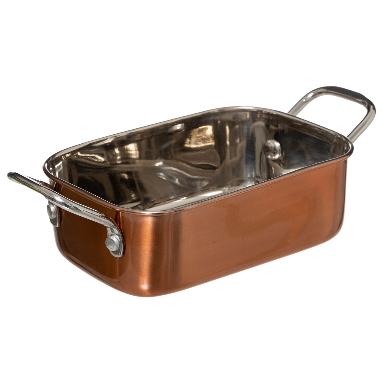 Vas servire Cooper Line Mini-Tava, inox, 14 x 10 x H 4.5 cm - eMAG.ro