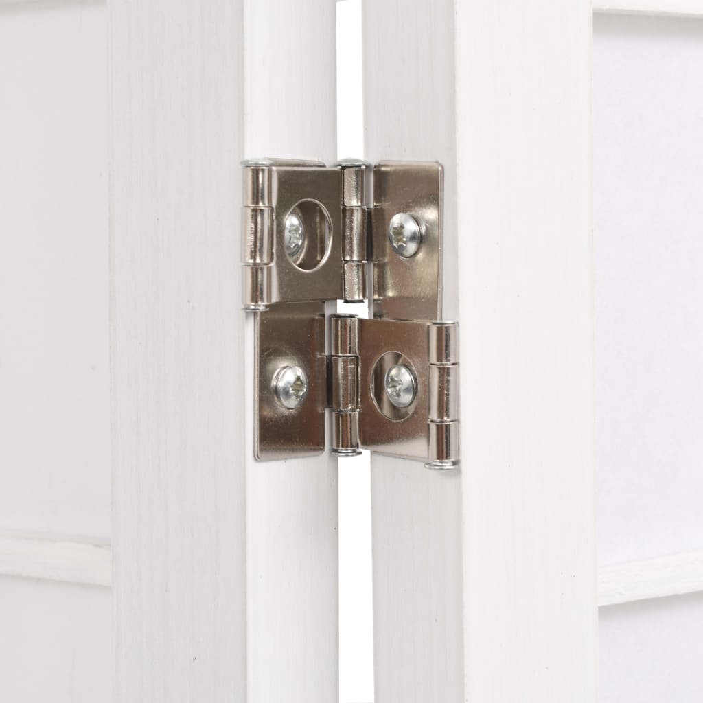 Paravan pliabil cu 6 panouri, Elegant, stil japonez, 240x170 cm, Alb ...