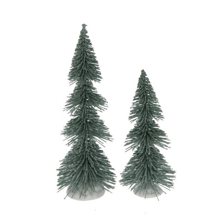 Set 2 braduti, decorativi, verde,14.5/20 cm - eMAG.ro
