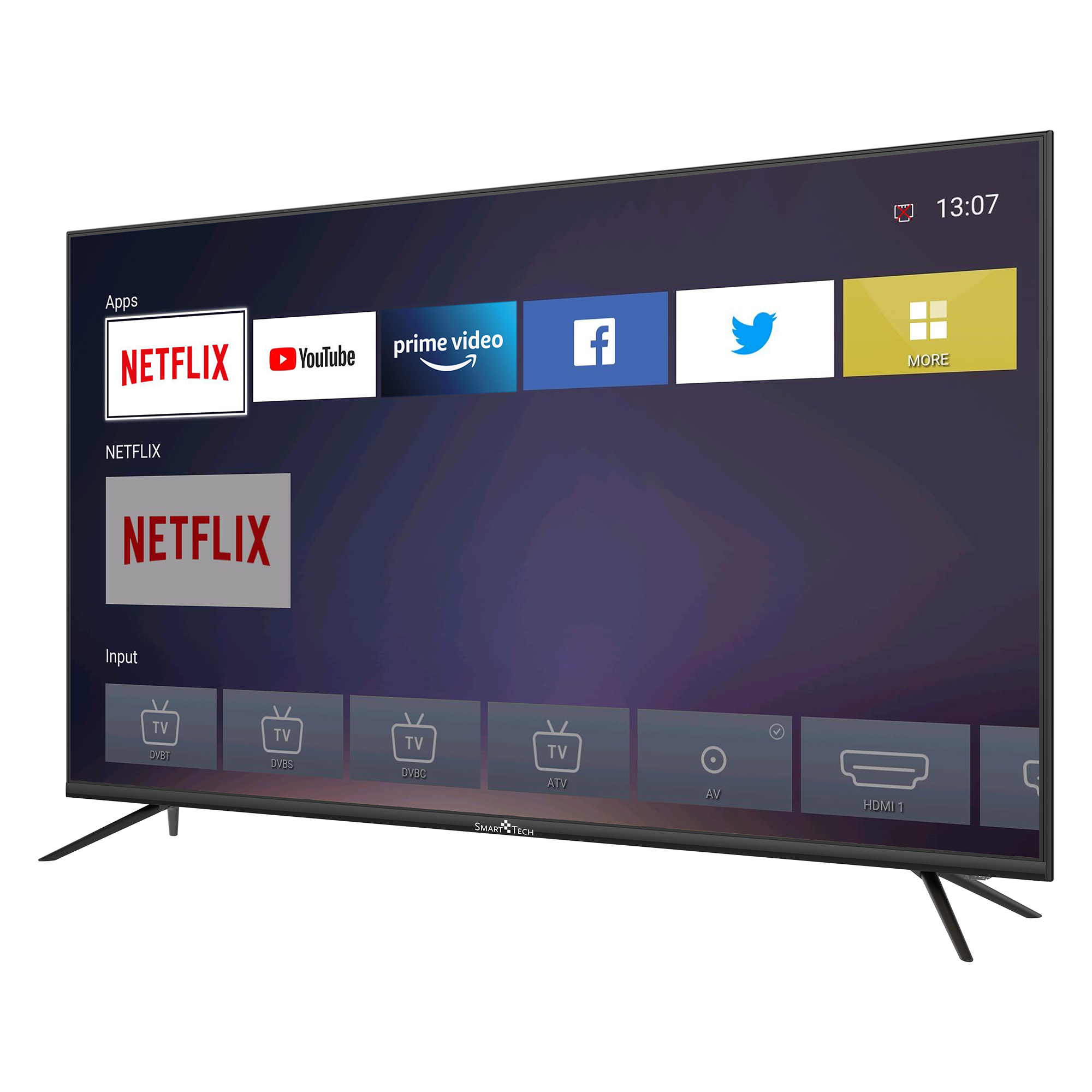 Телевизор LED Smart Tech 55F30UV2, 55" (139 см), Smart, 4K Ultra HD ...