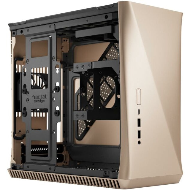 Carcasa PC Fractal Design Era ITX Gold/TG, FD-CA-ERA-ITX-CHP, Mini ITX ...