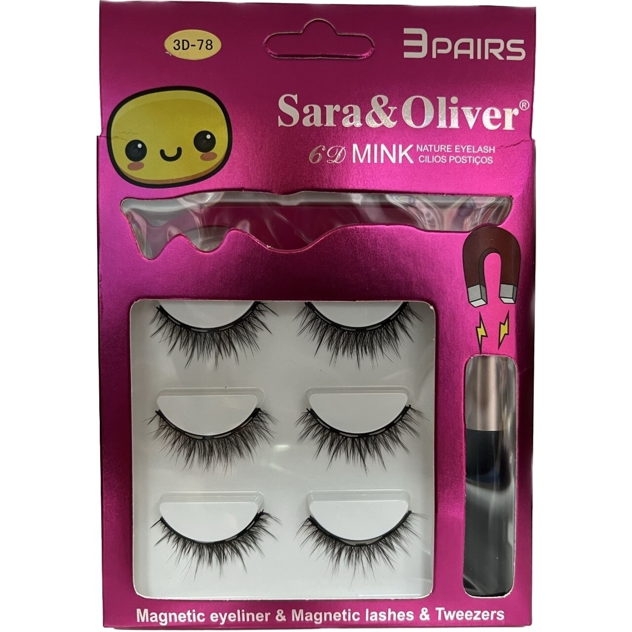 Set 3 Perechi de Gene False 3D, Magnetice, cu Aplicator si Tus ...