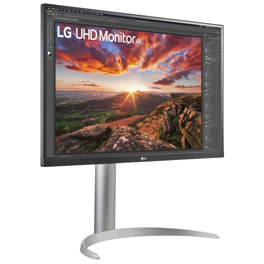 Monitor LG 27UP850N, 27", 4K UHD, HDR 400, Type-C, Pivot - eMAG.ro