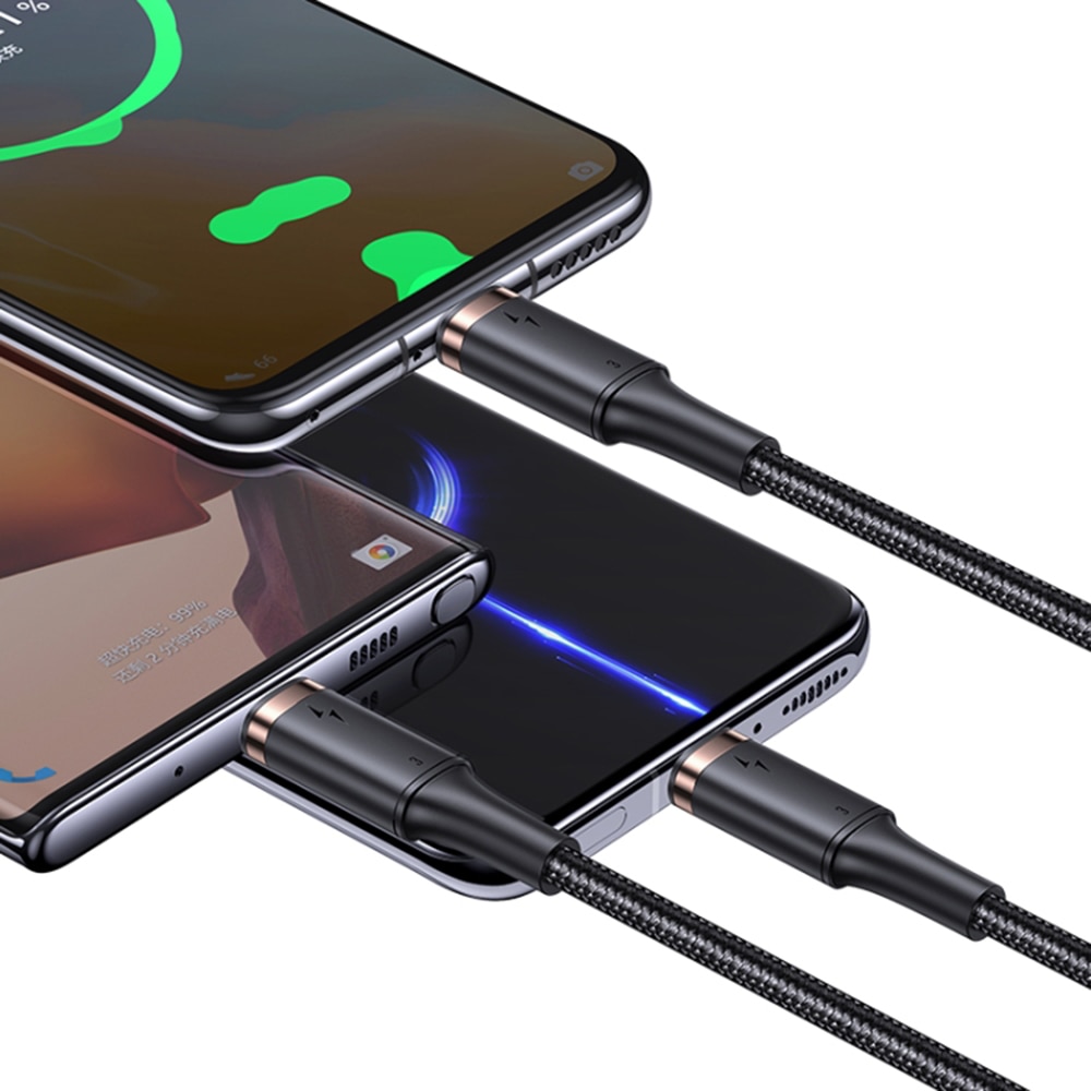 Кабел за зареждане и пренос на данни Usb C към Usb C бързо зареждане