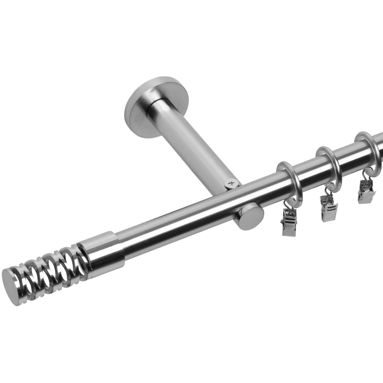 Sina pentru perdea cu aplicatie spiralata, Rena, Metal, 19 mm/ 200 cm ...