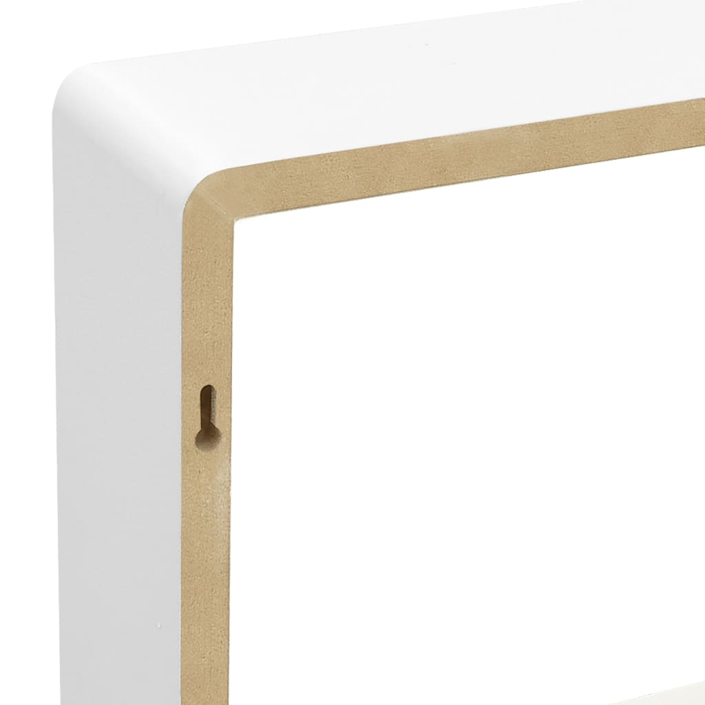 Set 3 Rafturi cub de perete, alb, MDF, Elegant，pentru living Mobila6224 ...