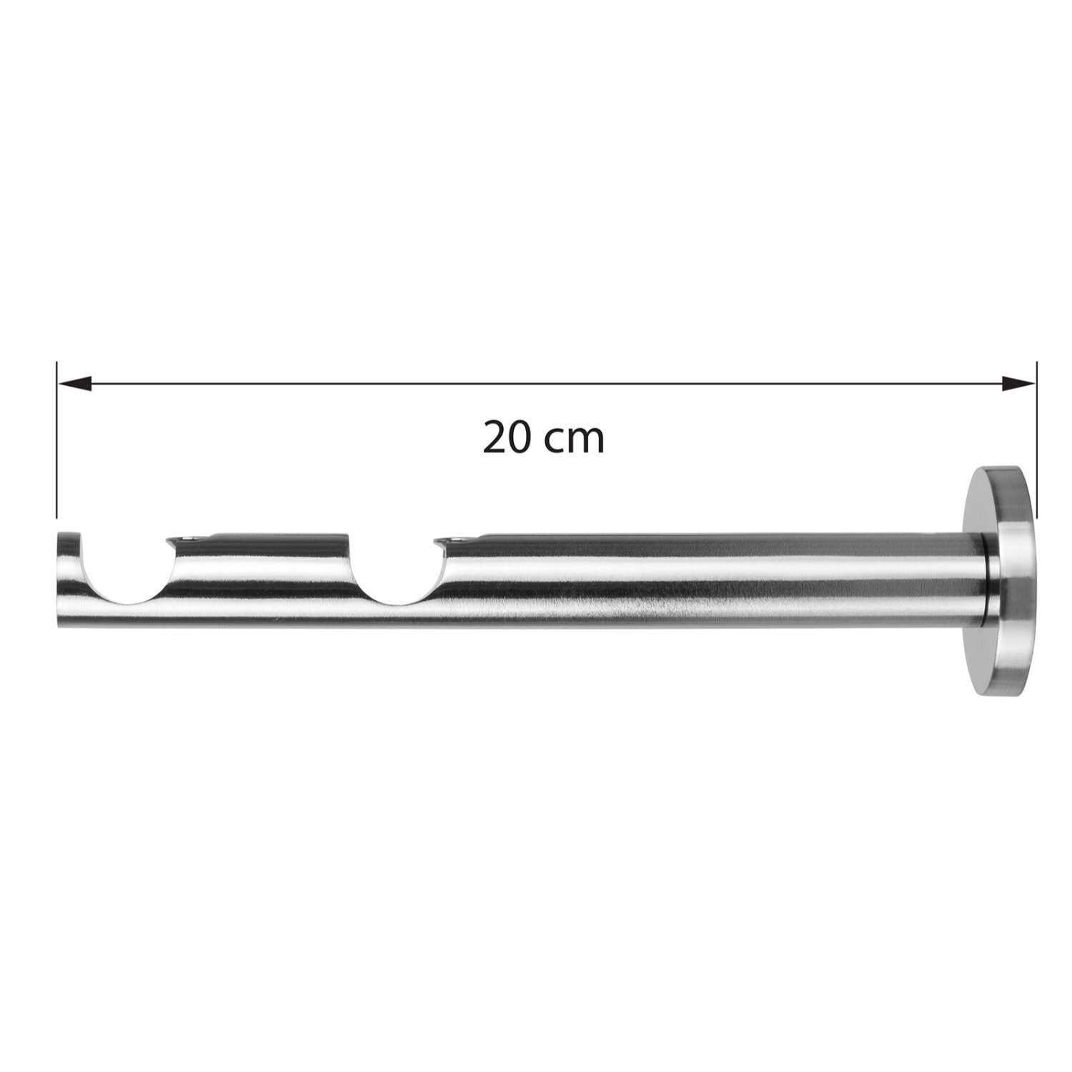 Tija metalica dubla pentru perdea Rena, Design modern, Tip sfera, 360 ...