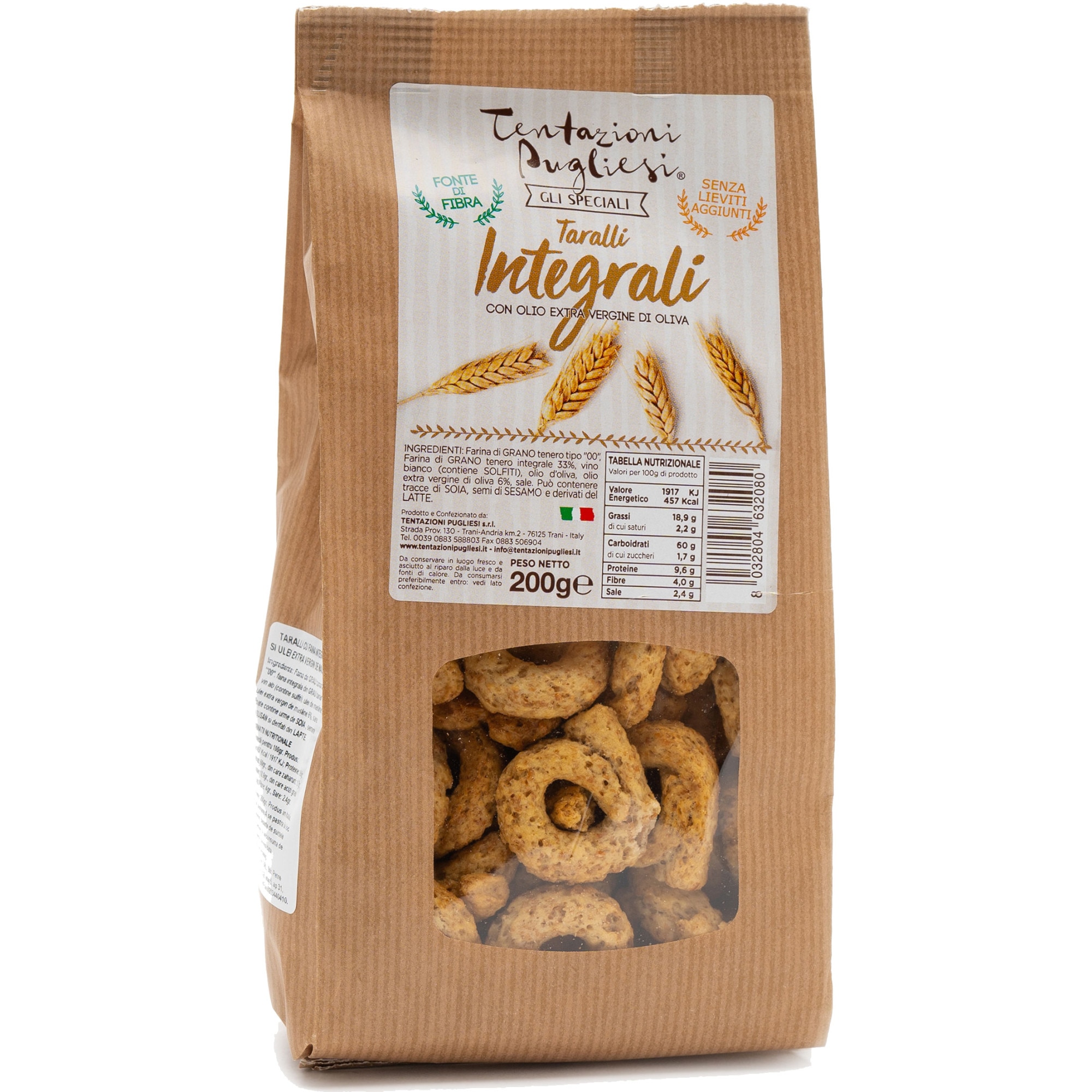 Taralli cu faina integrala Tentazioni Pugliesi 200g - eMAG.ro