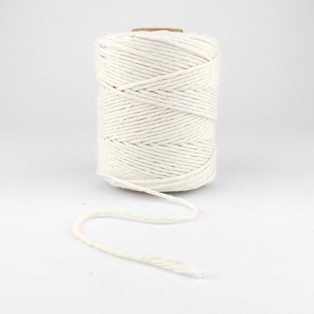 Fir textil macrame, D.Rect, Bumbac, 1.8mm / 100m, Alb - eMAG.ro