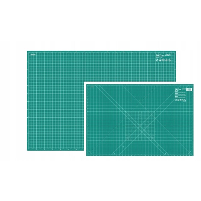 Plansa de taiere cu marcaj, Olfa, CM-A1-RC, 2 fete, 940 x 630 mm, Verde - eMAG.ro