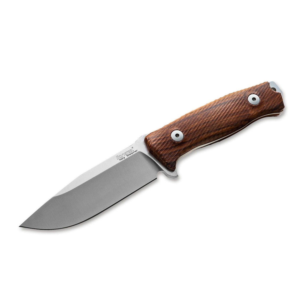 Cutit LionSteel M5, maner lemn de mahon Santos, lama Bohler Sleipner ...