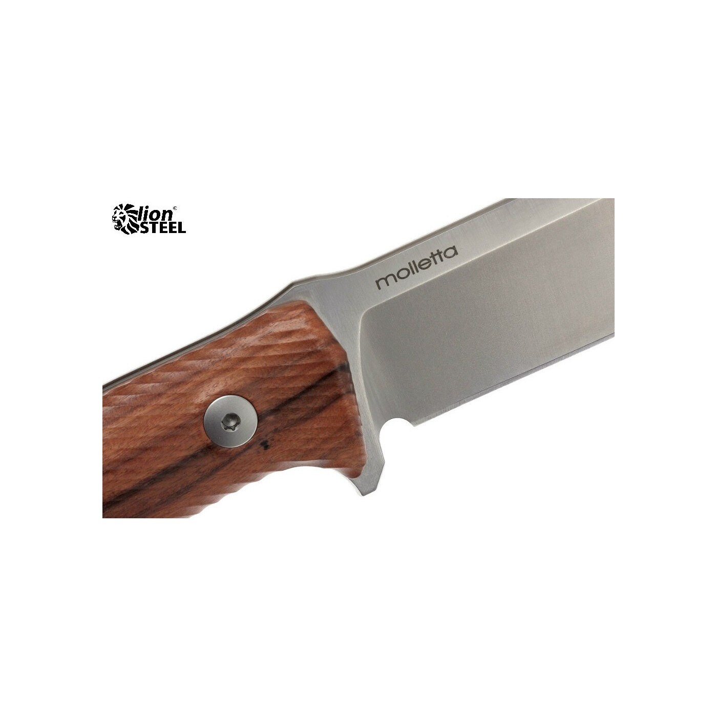 Cutit LionSteel M5, maner lemn de mahon Santos, lama Bohler Sleipner ...