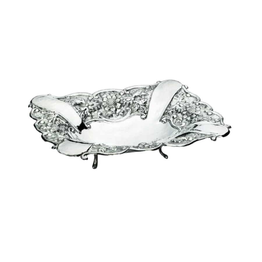 Cos pentru fructe argintat, Chinelli, d25x35cm - eMAG.ro