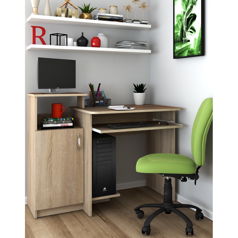 Birou PC SKM-2 RO, 110x60x87cm, sonoma - eMAG.ro