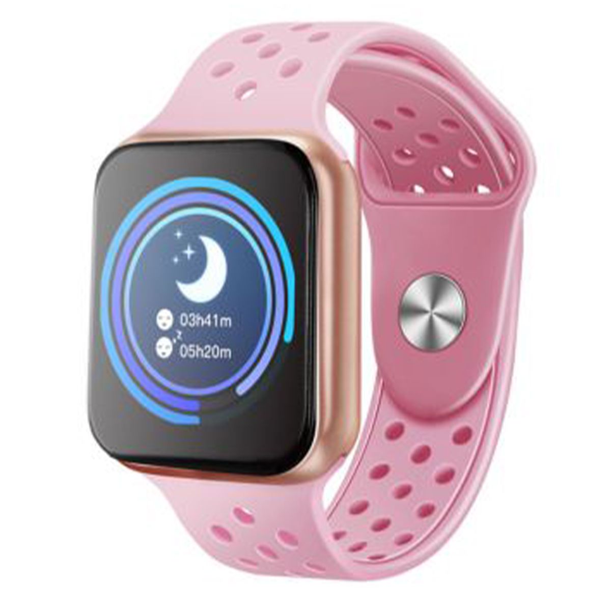 Ceas Smartwatch F8 Pro, Design modern, Roz - eMAG.ro