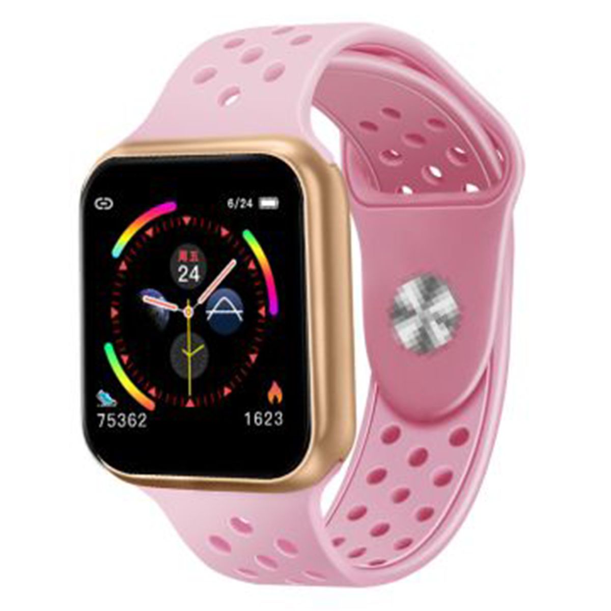 Ceas Smartwatch F8 Pro, Design modern, Roz - eMAG.ro