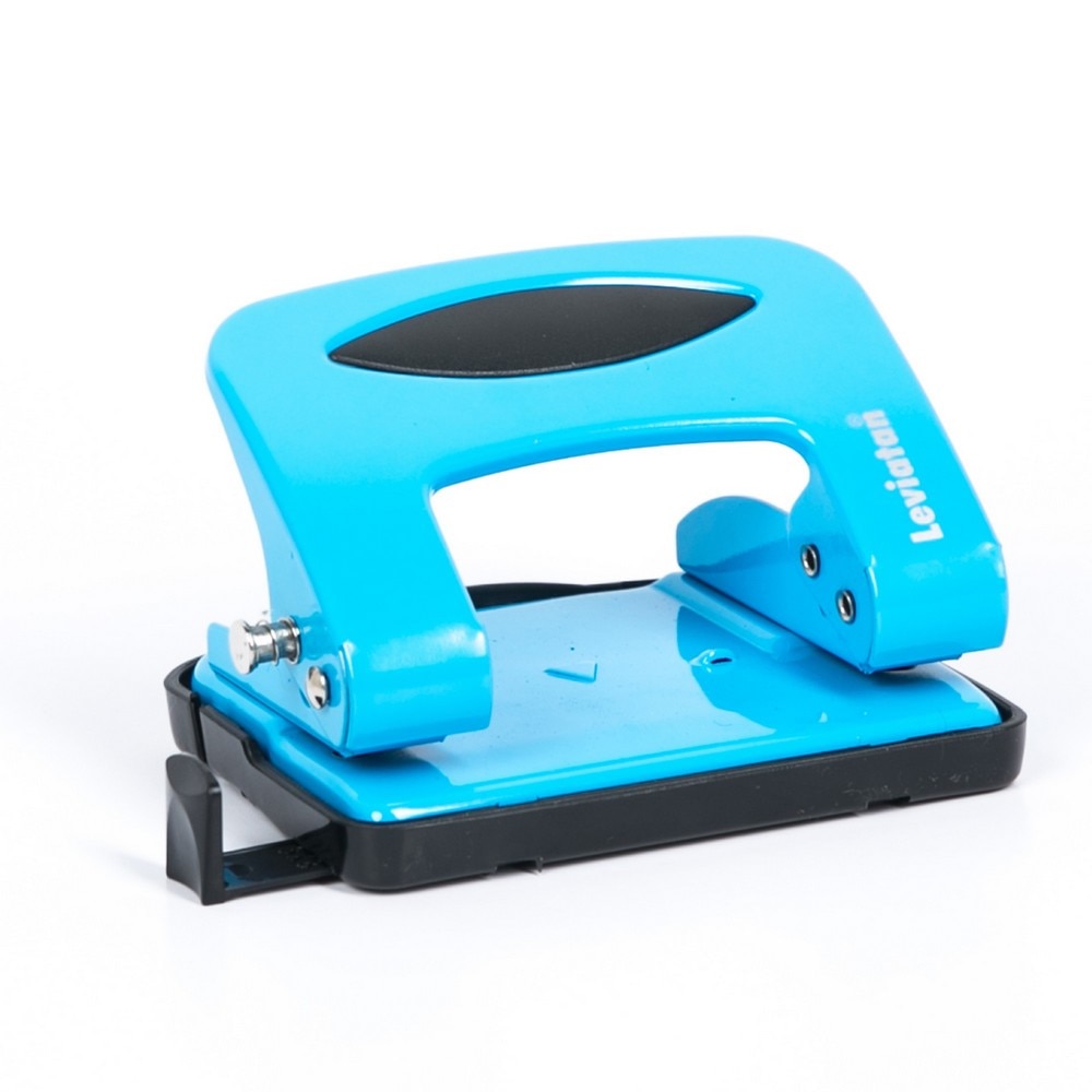 Perforator hartie, Leviatan, 20 coli, 12 mm, Albastru - eMAG.ro