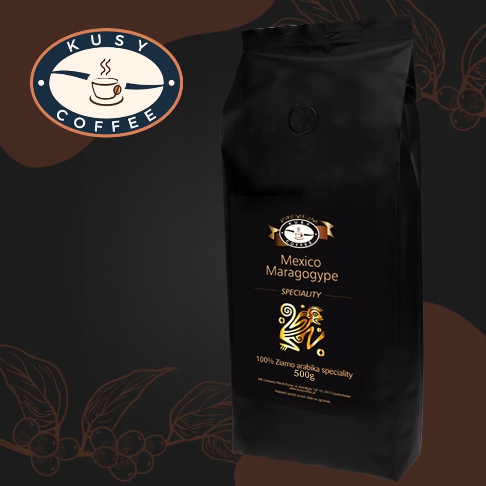 Cafea Boabe Mexico Maragogype Kusy Coffee Arabica 100% proaspat prajita 1kg - eMAG.ro