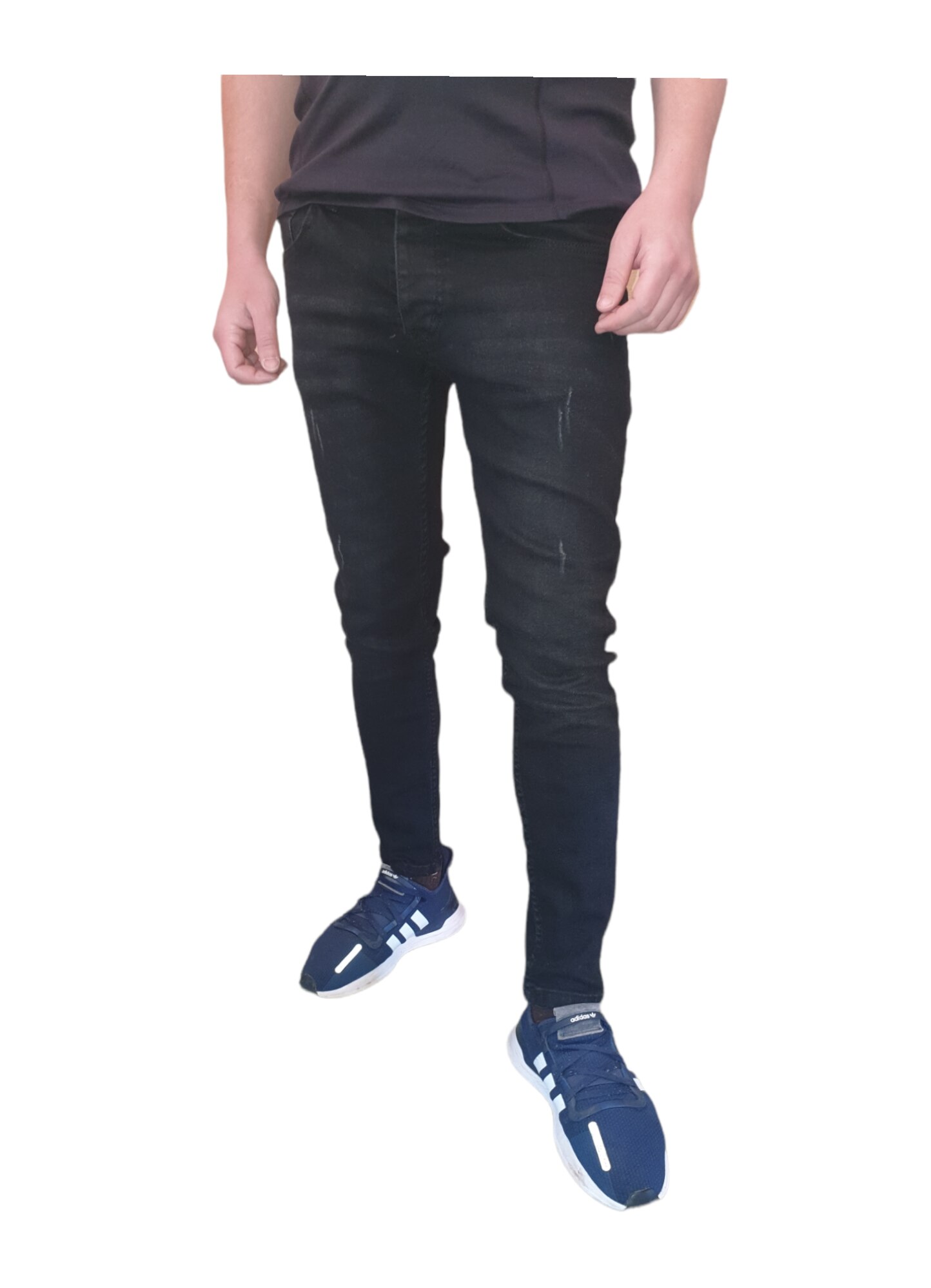 Blugi Barbati conici, model simplu, negru, marimea 31 - eMAG.ro