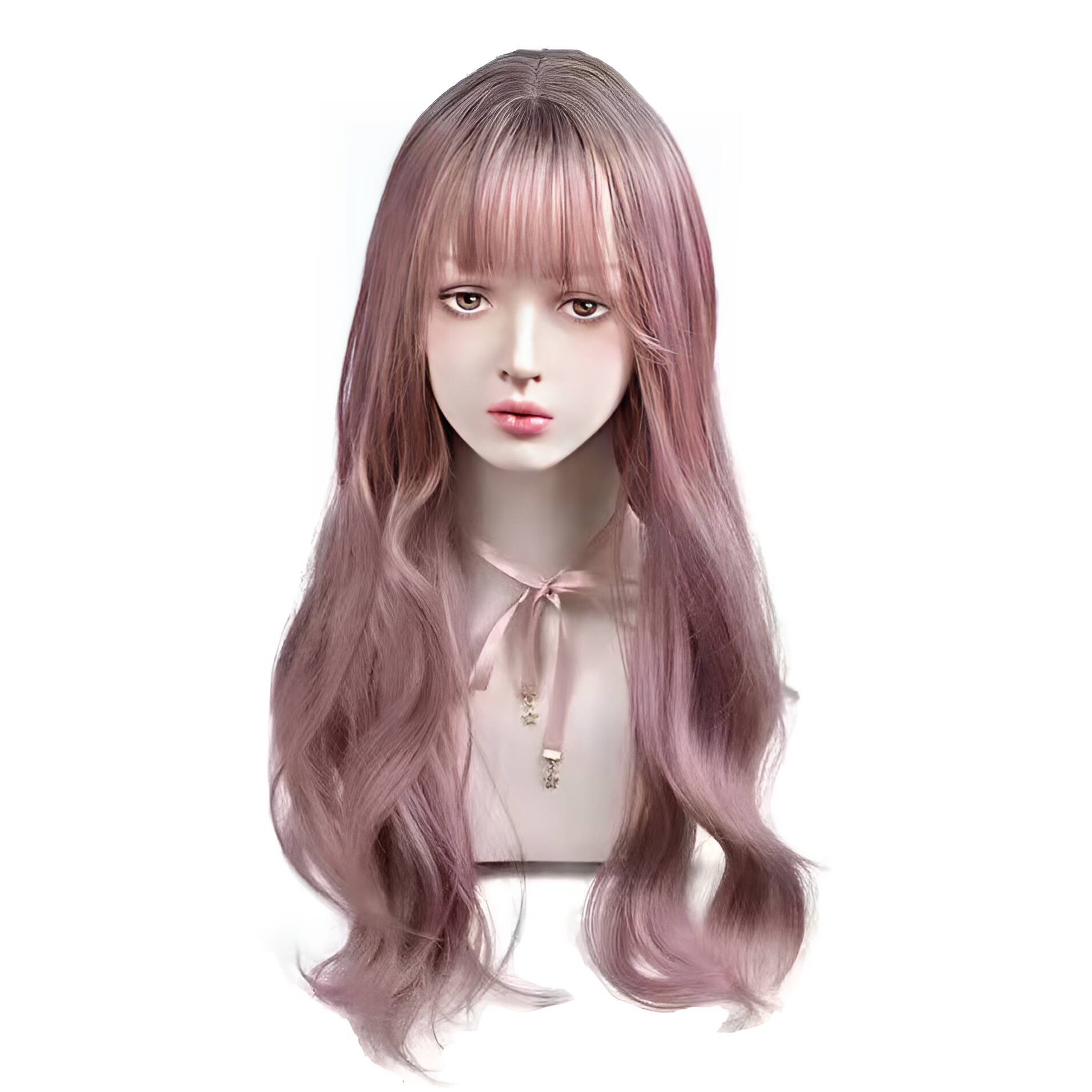 Peruca dama, ESP, 65cm, Roz/Mov - eMAG.ro