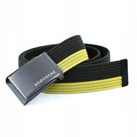 Curea barbati, Brodrene, Polipropilena, 115 cm, Negru/Galben - eMAG.ro
