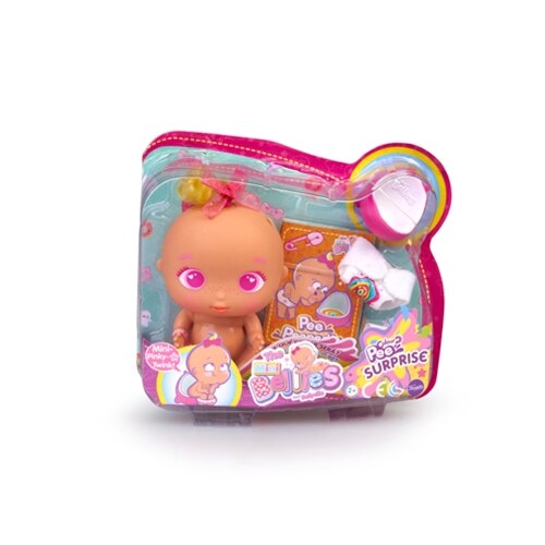 Bebelus Famosa The Mini Bellies Mini Pinky Twink Fetita cu Par Galben ...