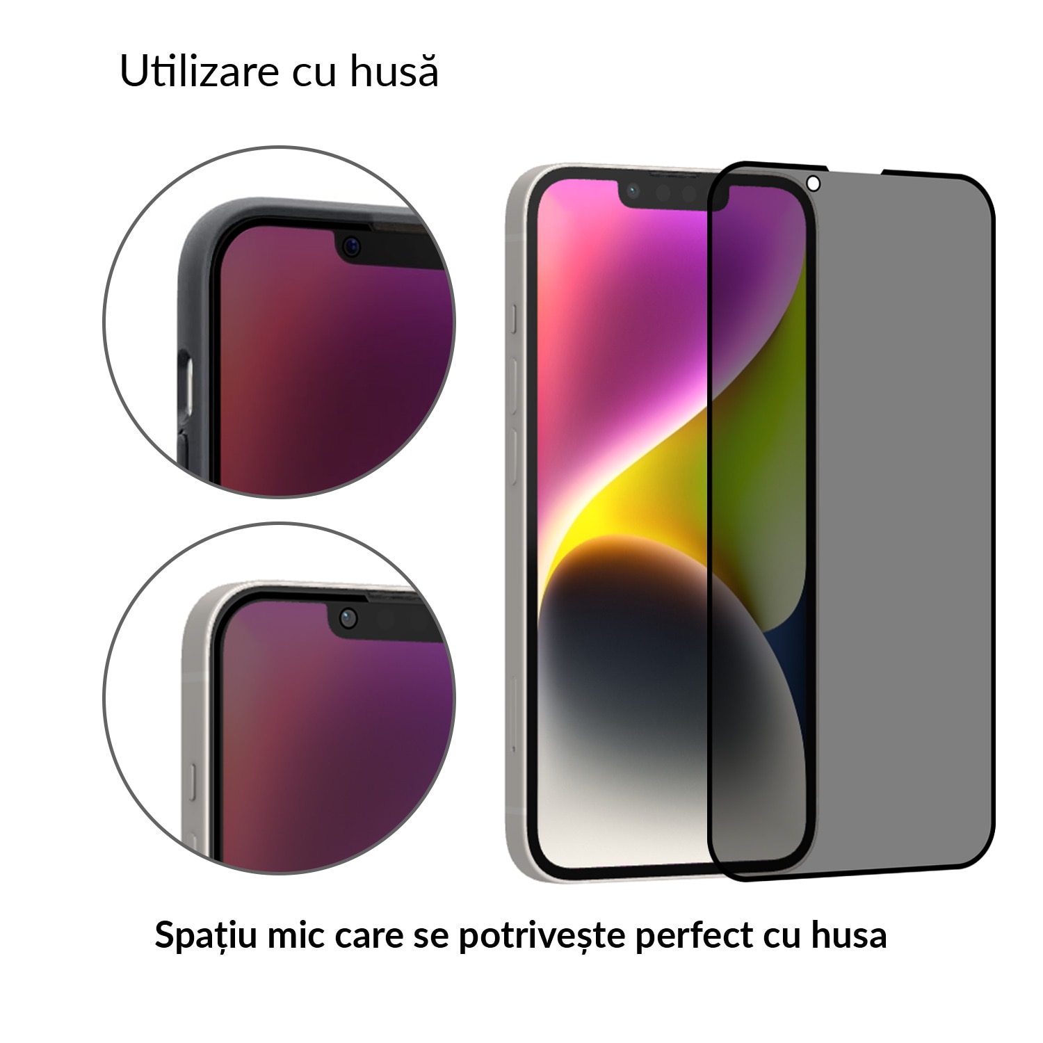 Folie Sticla Dr.Shield, Compatibil Apple iPhone 14, Protectie ...