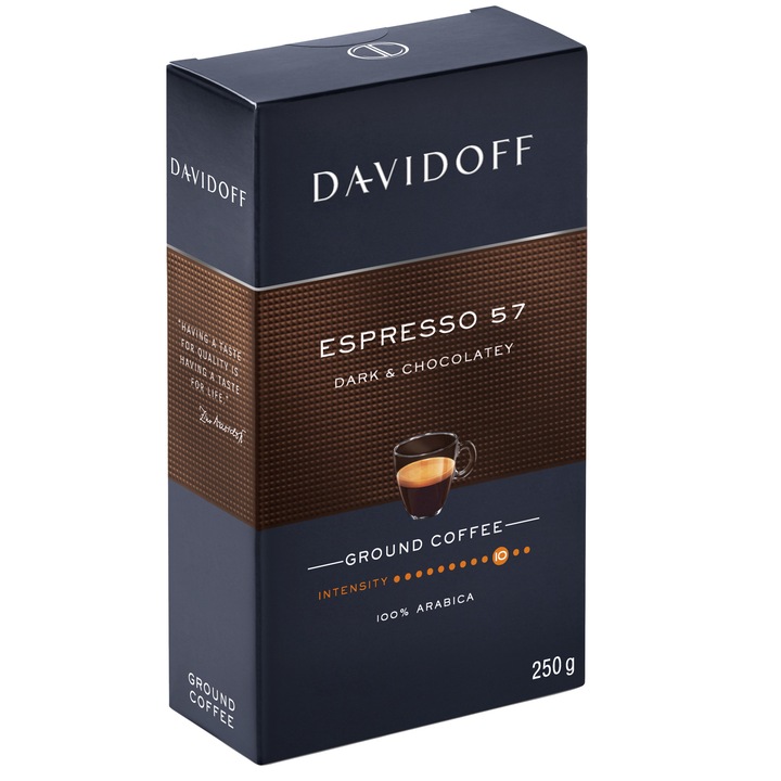 Cafea macinata, Davidoff Espresso 57 Intense, 250 g - eMAG.ro