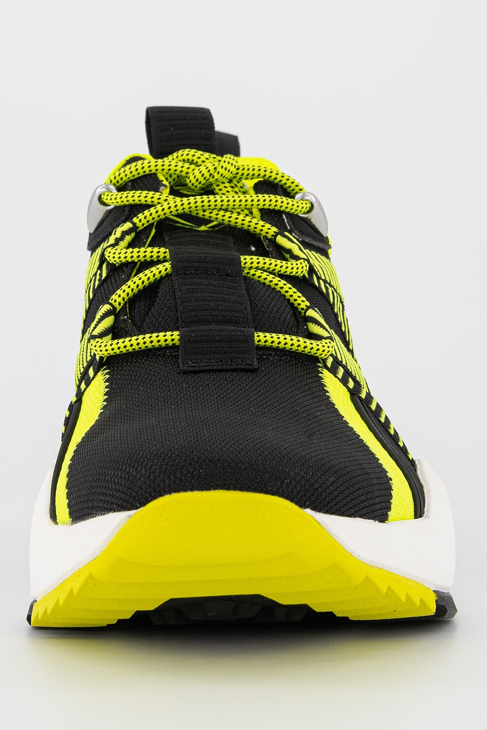 Timberland, Pantofi sport low-cut cu model colorblock, Verde neon ...