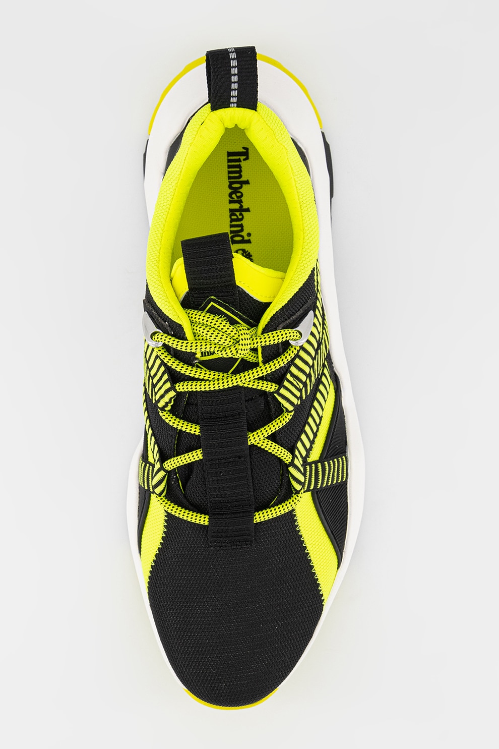 Timberland, Pantofi sport low-cut cu model colorblock, Verde neon ...