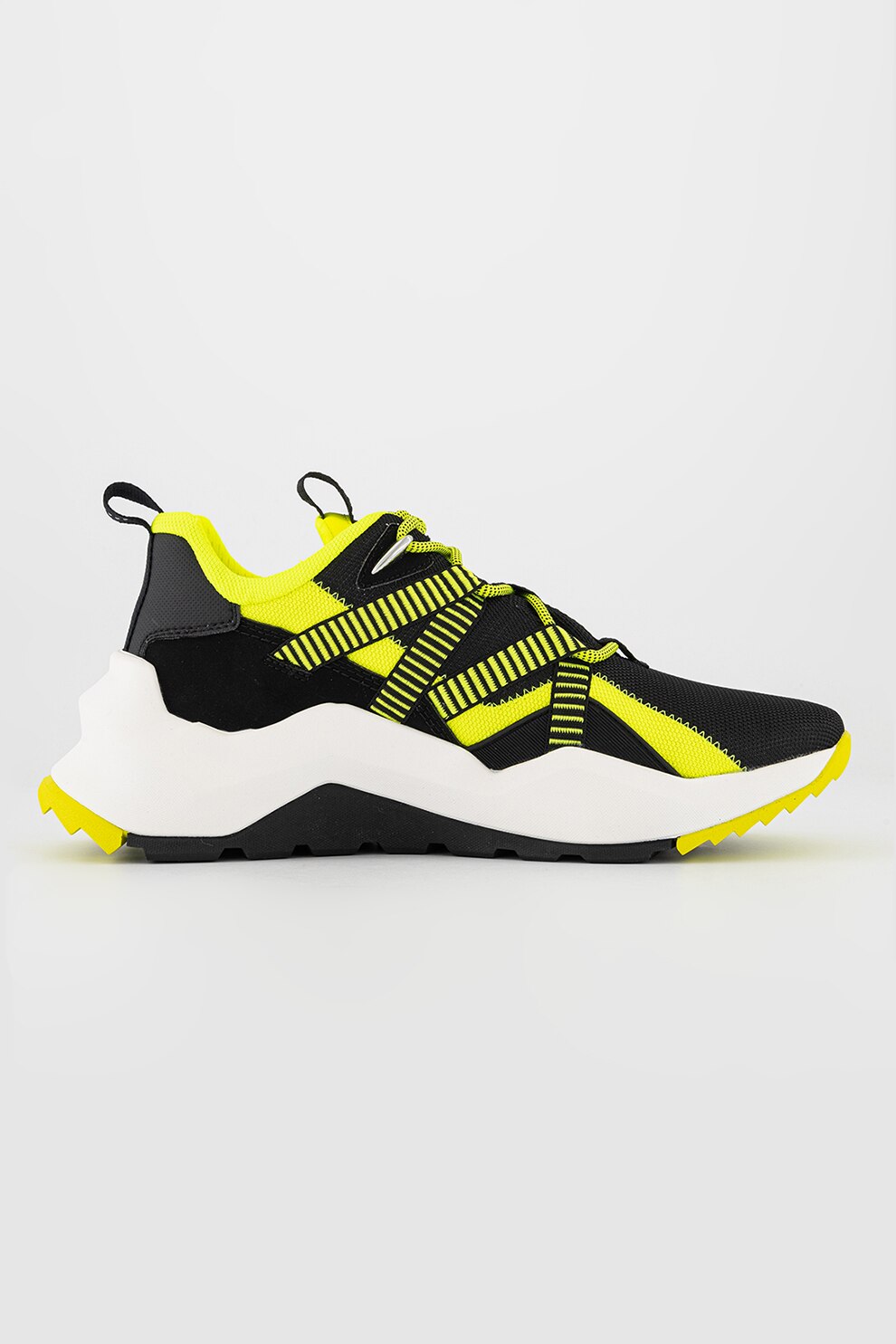 Timberland, Pantofi sport low-cut cu model colorblock, Verde neon ...