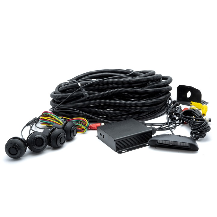 Set 4 Senzori parcare unghi mort EinParts Automotive, Negru - eMAG.ro