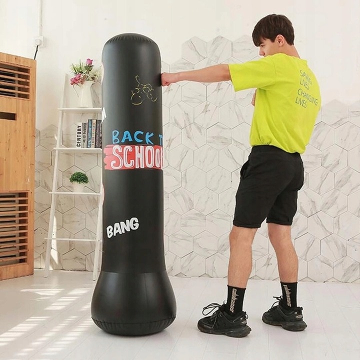 Sac Gonflabil Box Copii, PVC, 120x65 cm, Negru - eMAG.ro