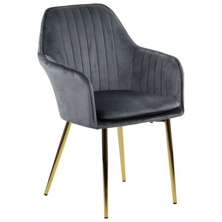 Scaun pentru living CN-9020, Casa si restaurant, Metal/Stofa, Cadru ...