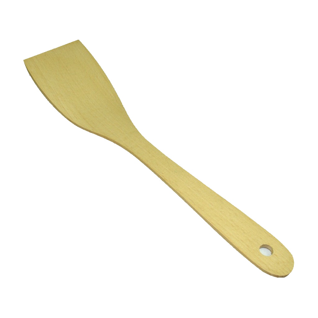 Spatula curbata, Lemn, 31 cm, Natur - eMAG.ro