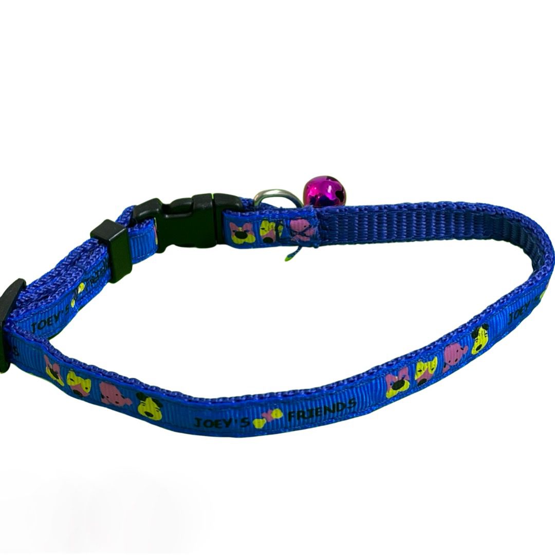 Zgarda pentru pisici si catei de talie mica, 31 cm, albastra cu ...