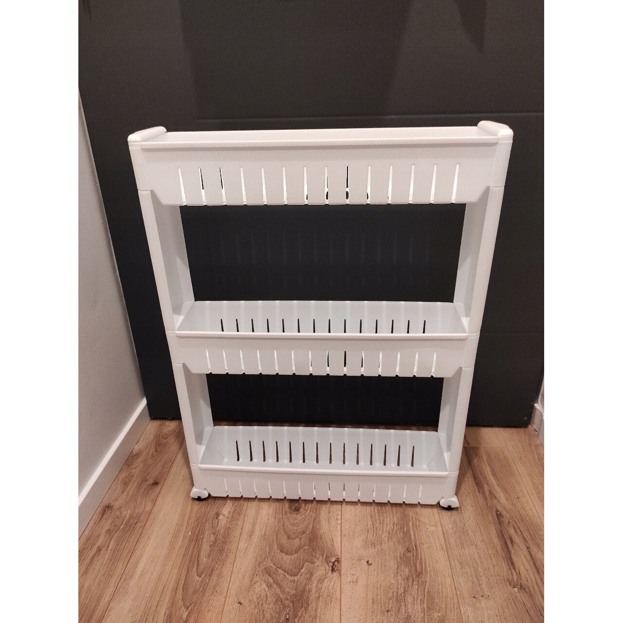 Etajera mobila, Zola®, pentru baie sau bucatarie, roti si 3 rafturi ...