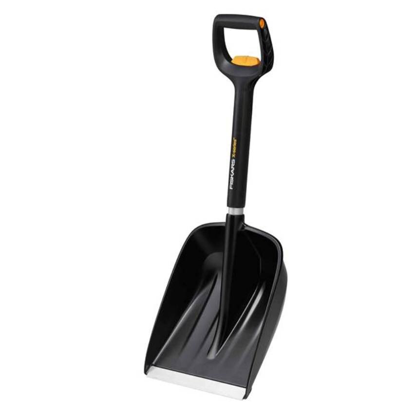 Lopata telescopica pentru zapada Fiskars X-series, Aluminiu/Otel, Negru ...