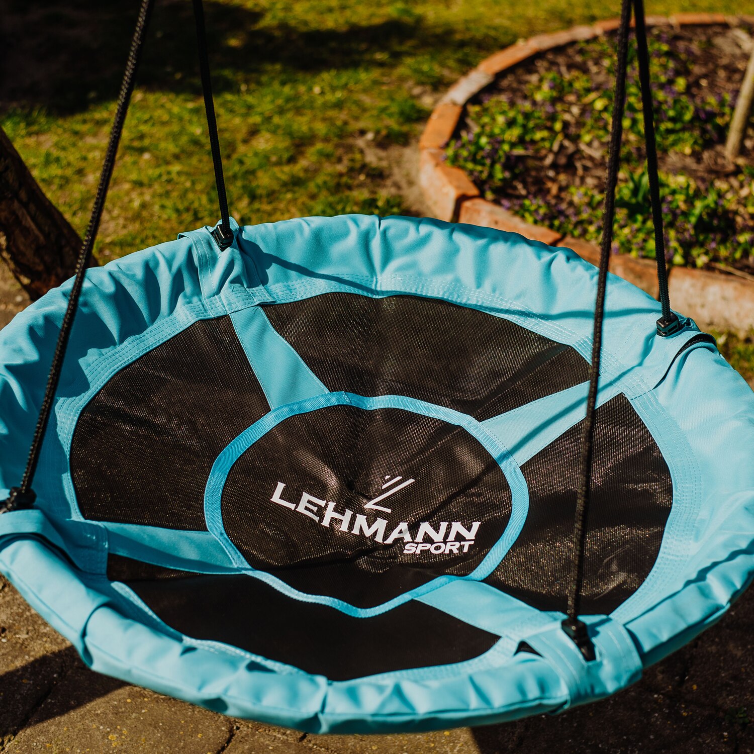 Leagan cuib pentru copii Lehmann Sway, diametru 100 cm, Albastru - eMAG.ro