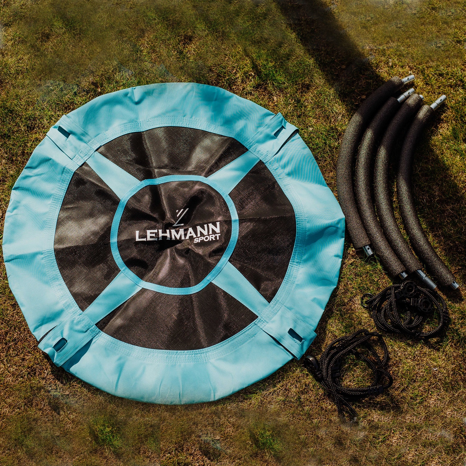 Leagan cuib pentru copii Lehmann Sway, diametru 100 cm, Albastru - eMAG.ro