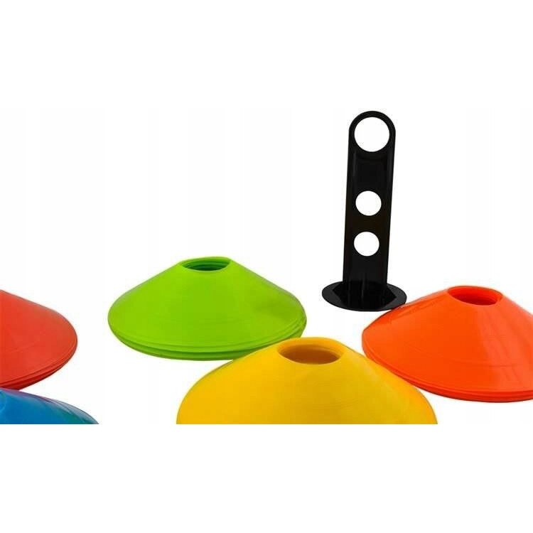 Set jaloane tip con, Zola®, cauciuc flexibil, cu suport, 50 bucati ...
