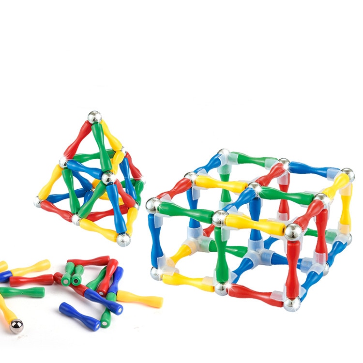 Set de constructie inteligent pentru copii, magnetic, 48 piese - eMAG.ro