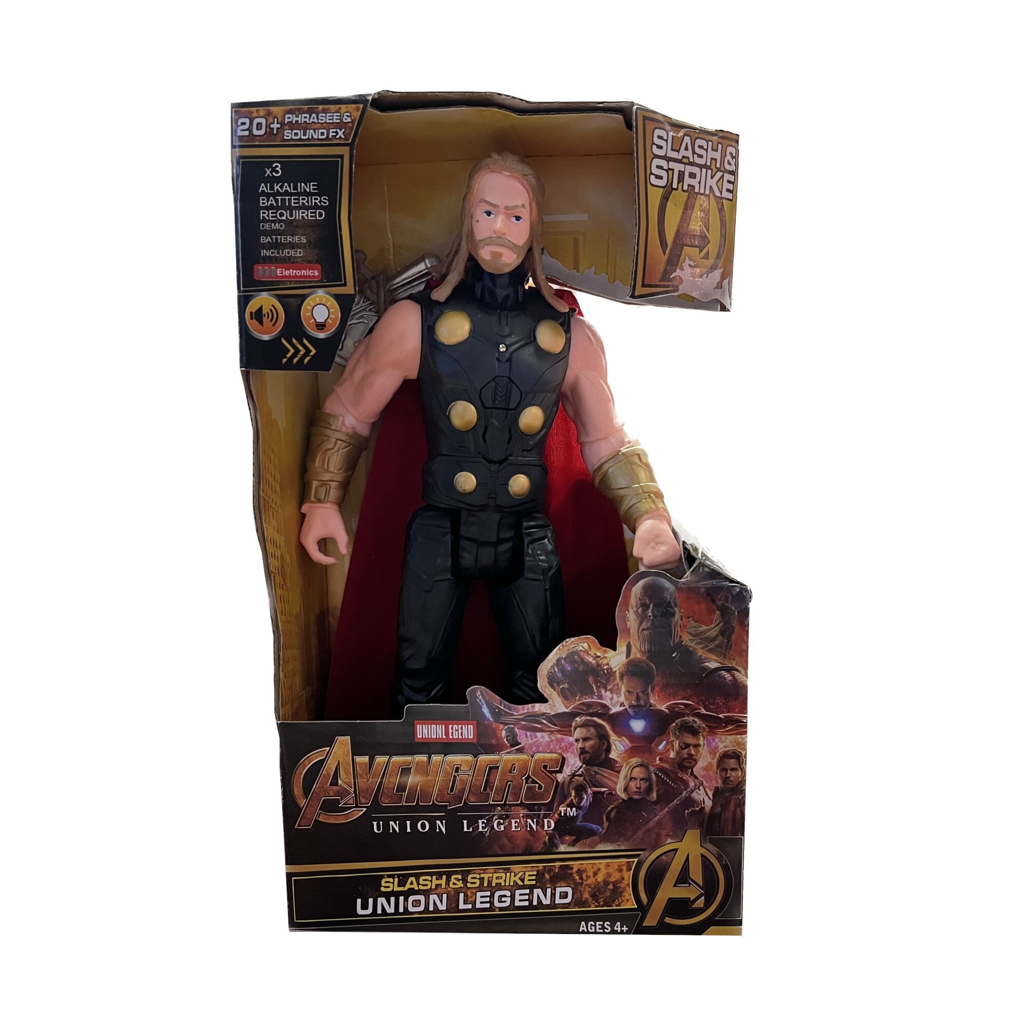 Figurina Thor, Avengers, interactiv, flexibil, 30 cm - eMAG.ro