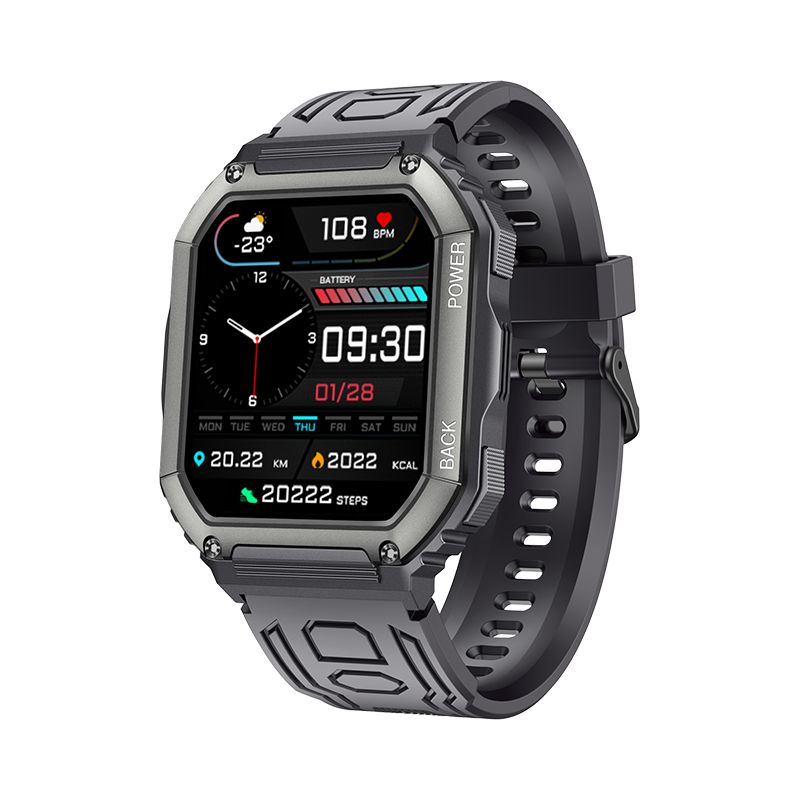 Ceas Smartwatch Sport KR06 pentru barbati, 1.8 INCH, IP68 Waterproof ...