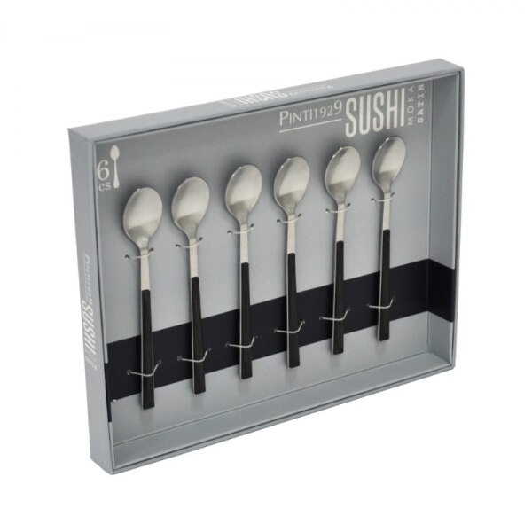 Set 6 lingurite pentru desert sau cafea, Sushi Moka Ebony - eMAG.ro