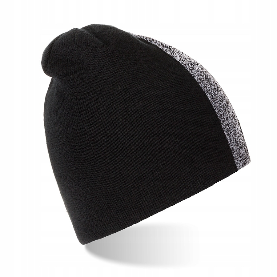 Caciula de iarna pentru barbati, Brodrene, Acril, 56-60 cm, Negru/Gri ...