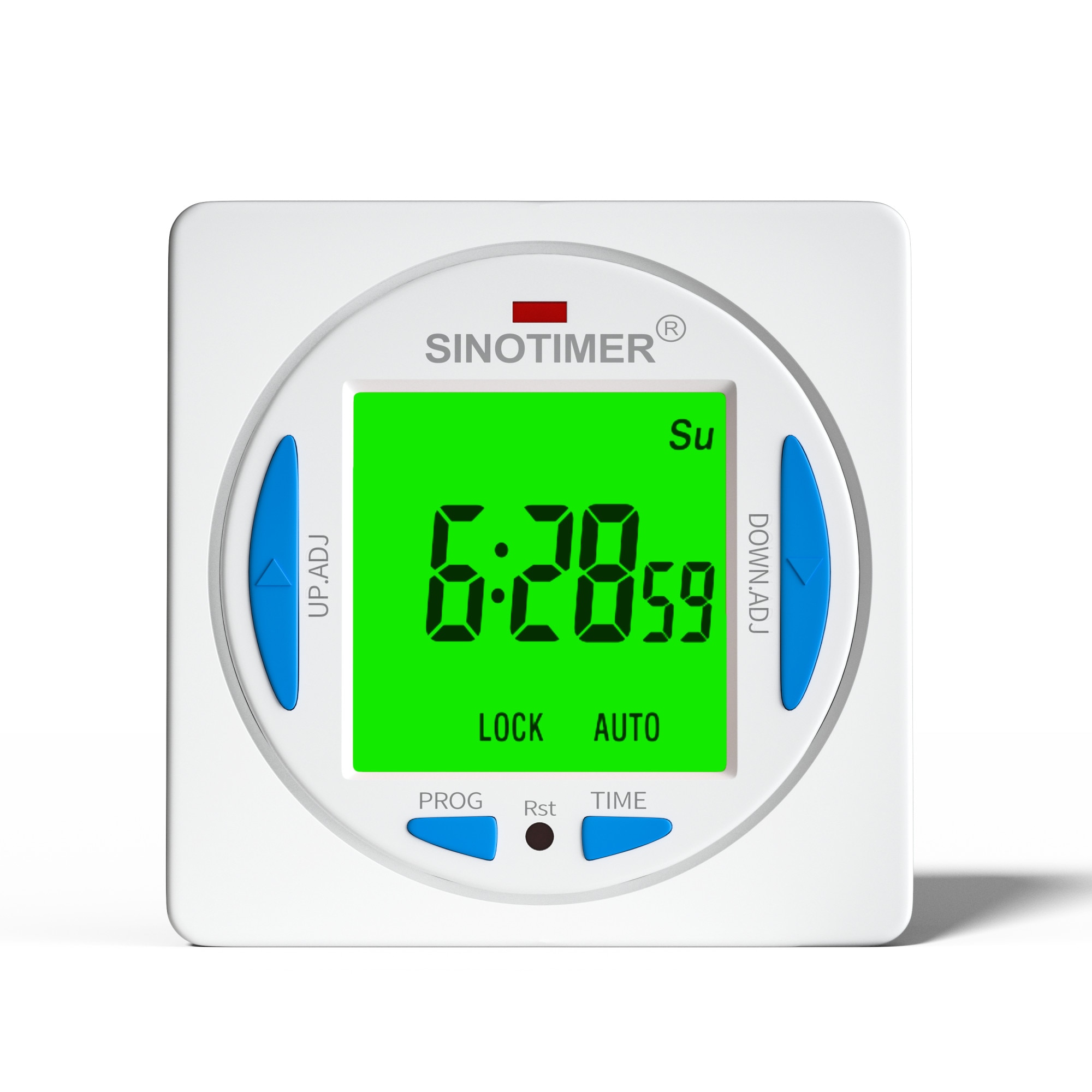 Releu digital cu temporizator 24h Sinotimer, 50/60Hz, cu tensiune personalizata 5/12/24VDC ...